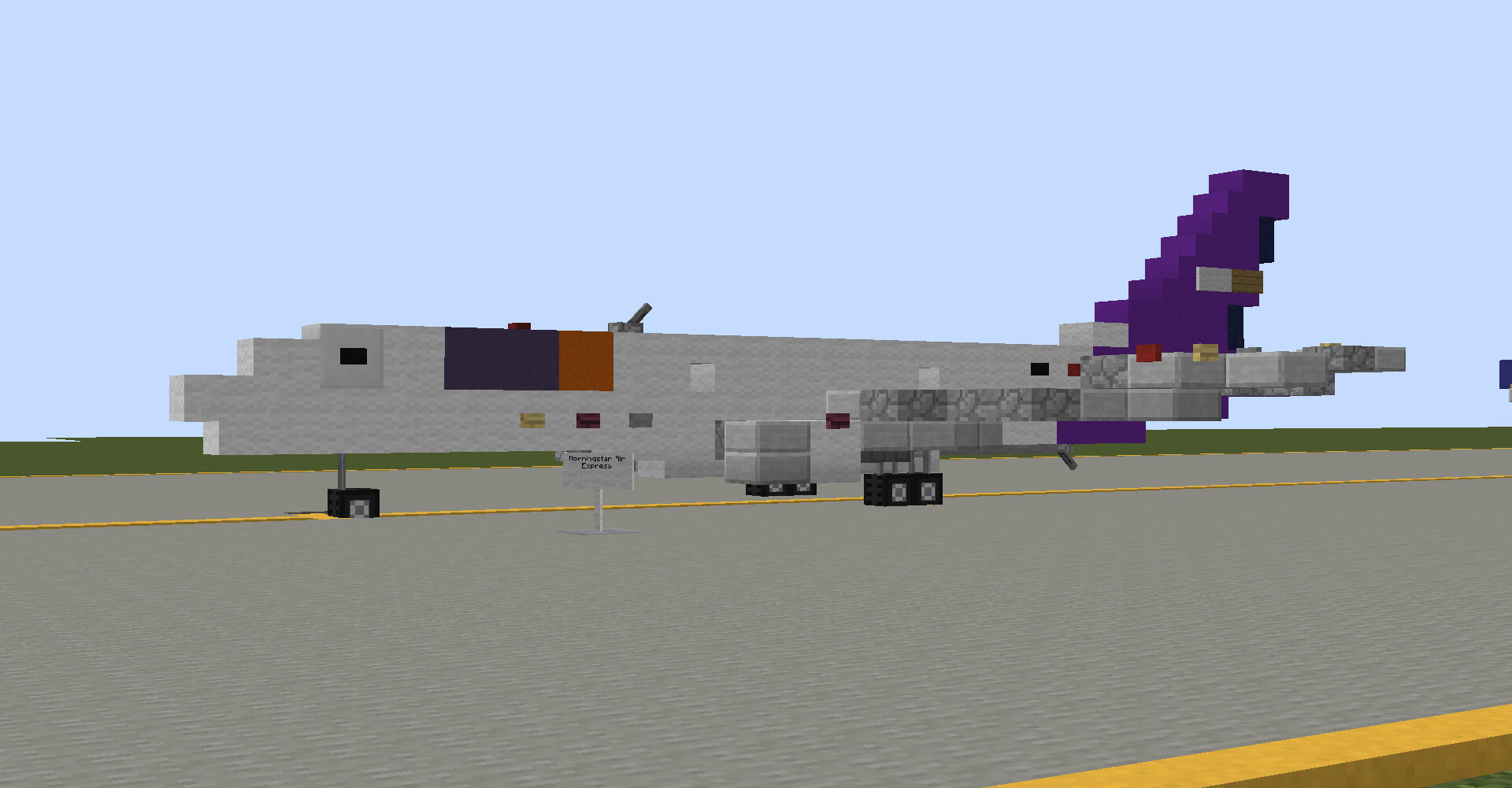 Boeing 757-200F 1:2 Minecraft Map