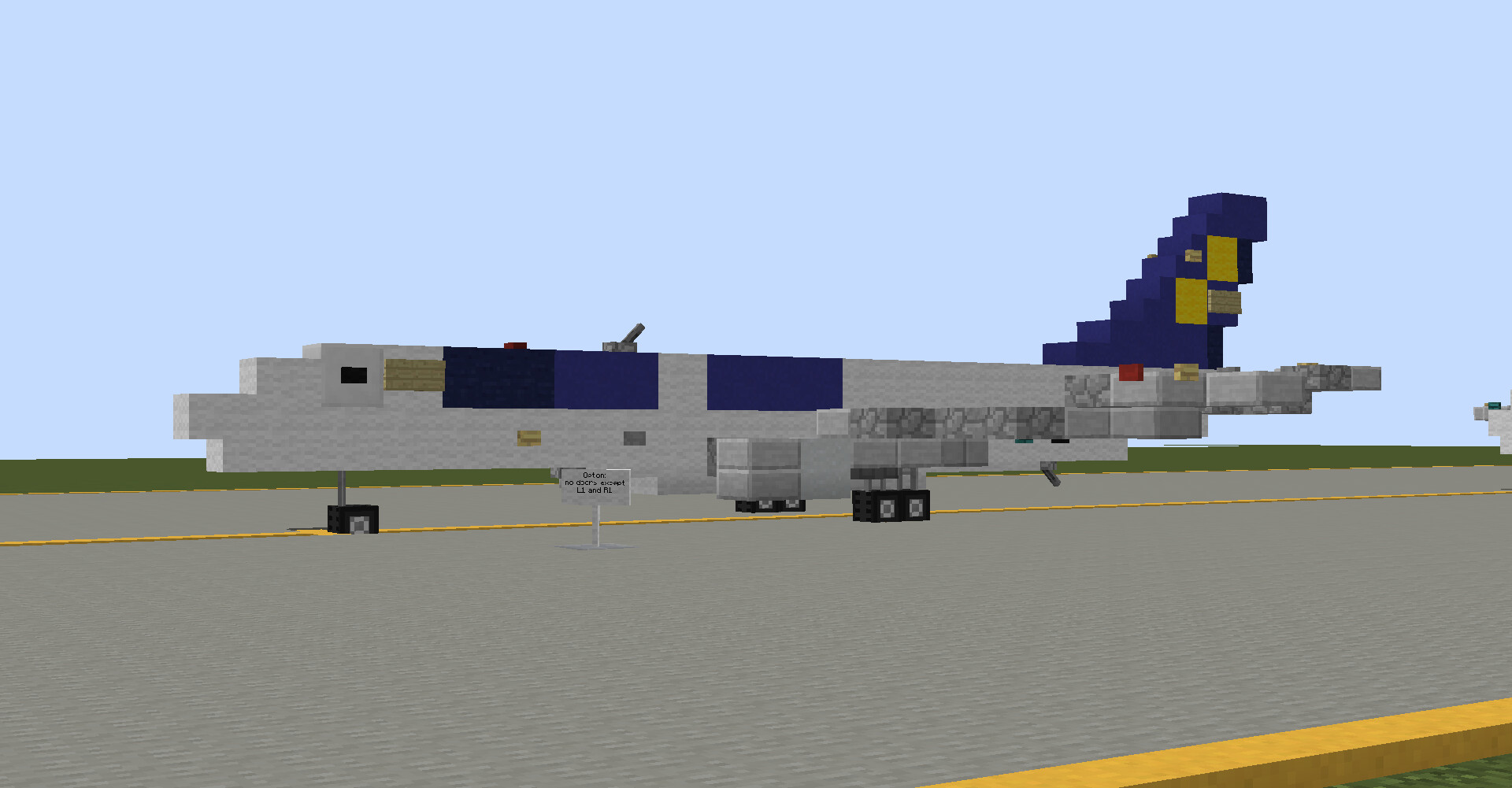 Boeing 757-200F 1:2 Minecraft Map
