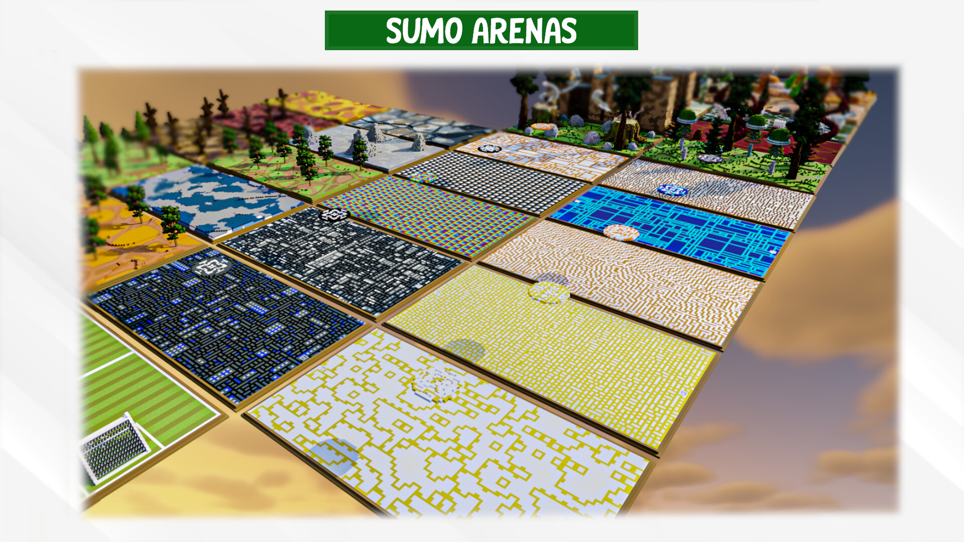 41 Arenas for PracticePvp! Minecraft Map
