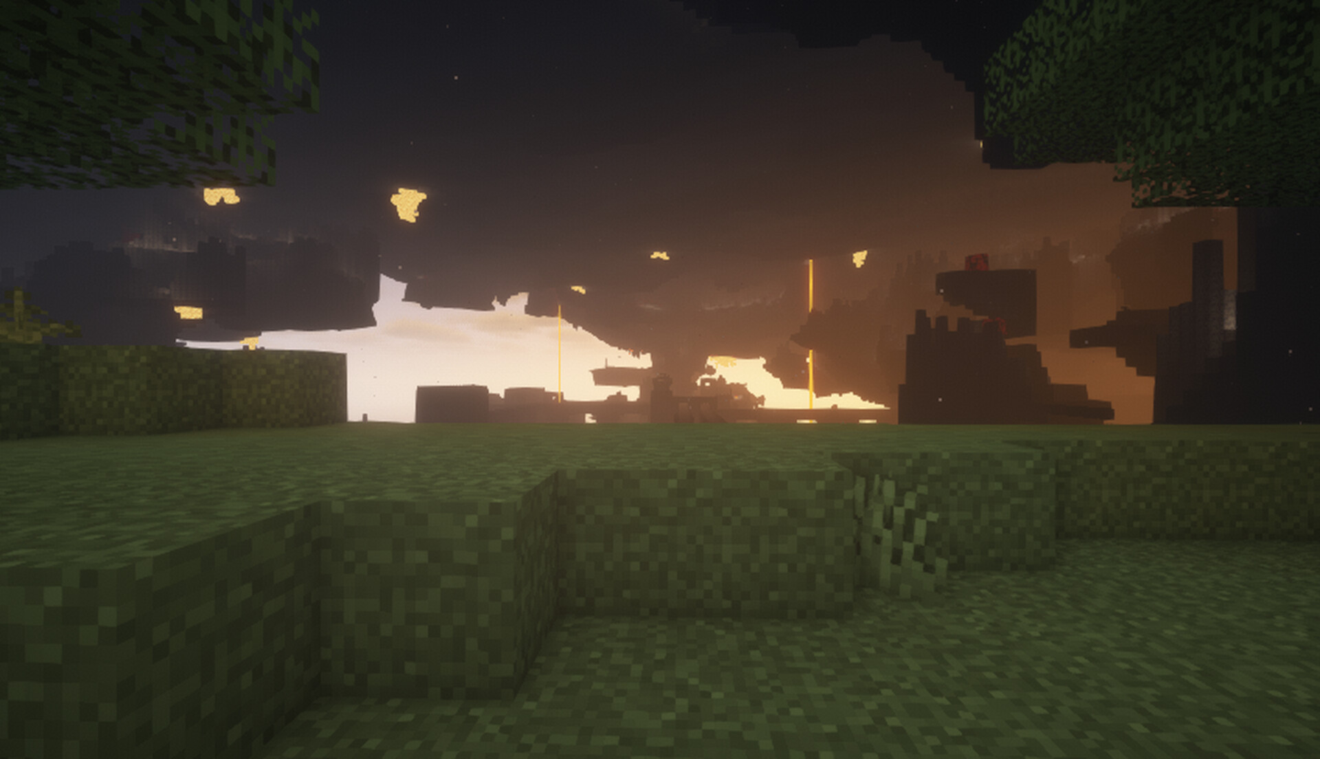 nether and overworld merged together Minecraft Map