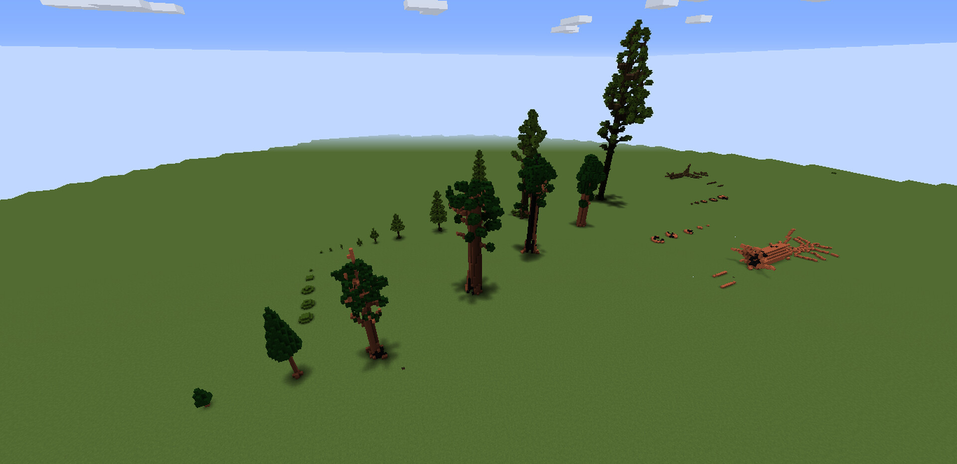 Sequoia and Redwood treepack. Minecraft Map