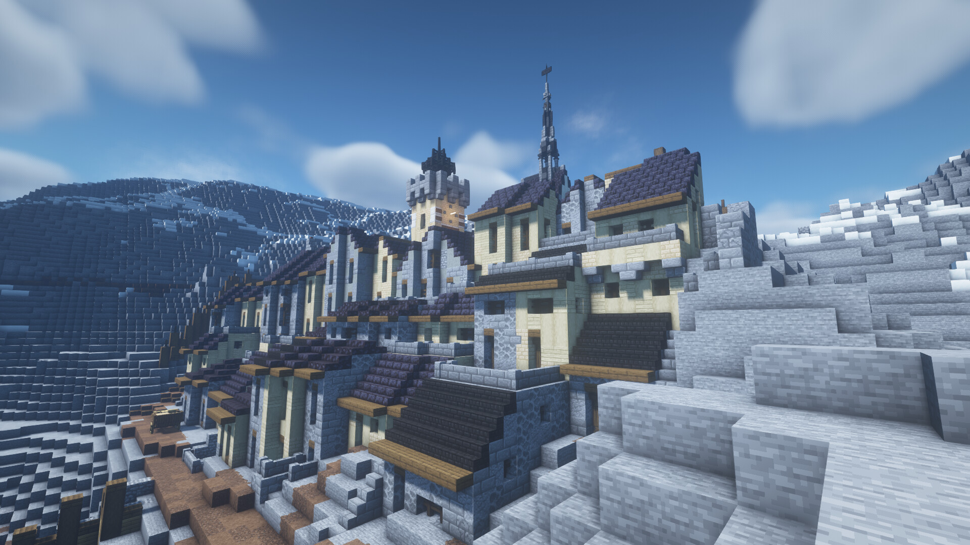 medieval mountain town (Alenvins Project) Minecraft Map