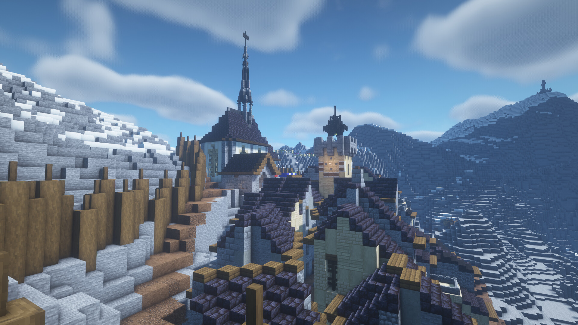 medieval mountain town (Alenvins Project) Minecraft Map