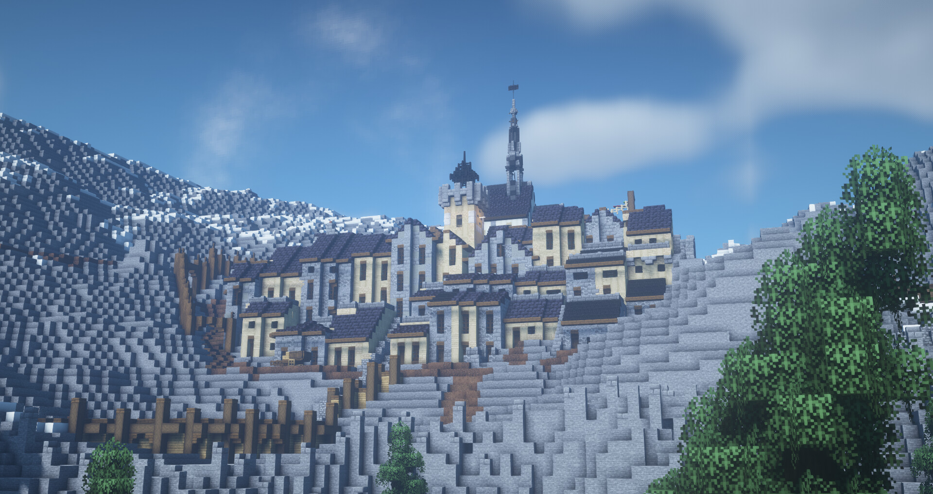 medieval mountain town (Alenvins Project) Minecraft Map