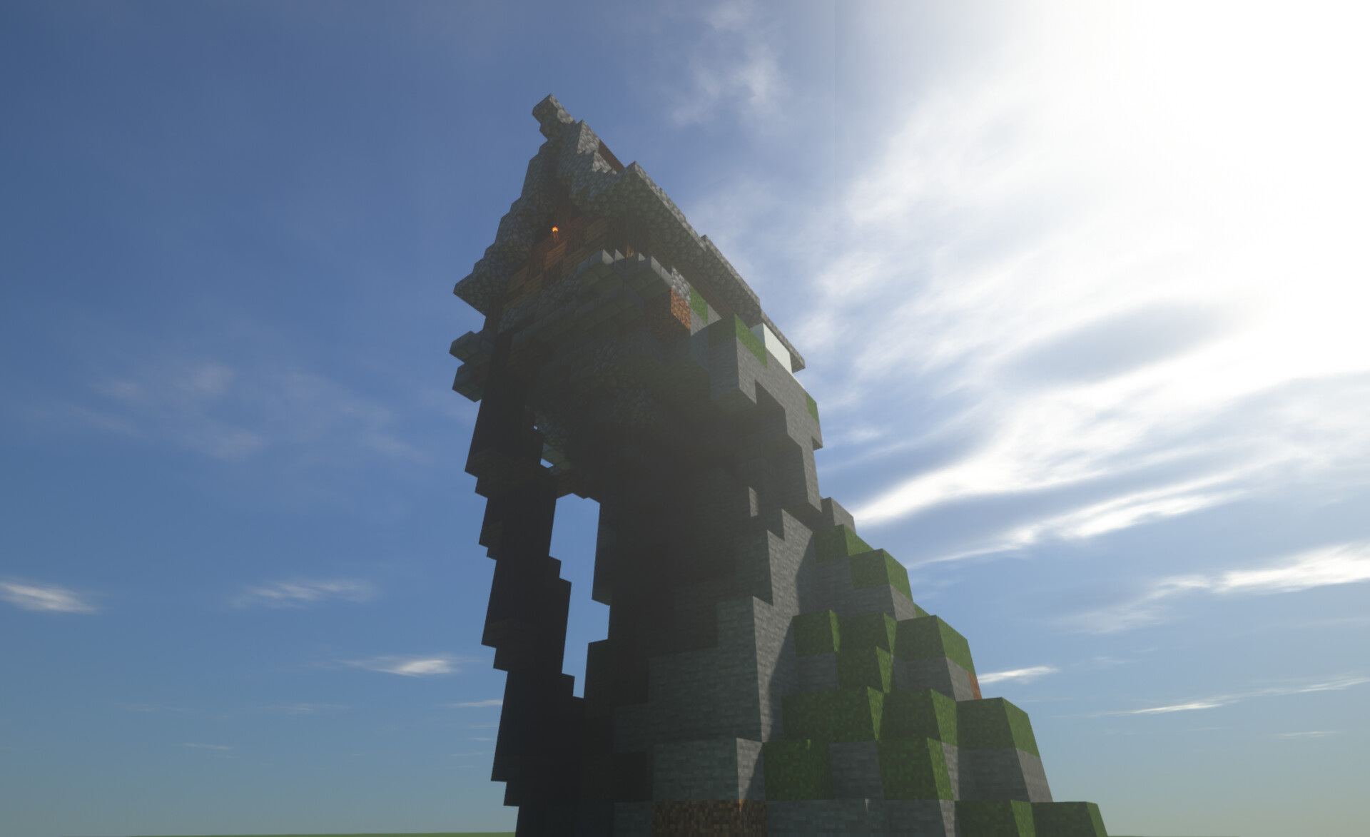 Cliffside Mountain Home Minecraft Map