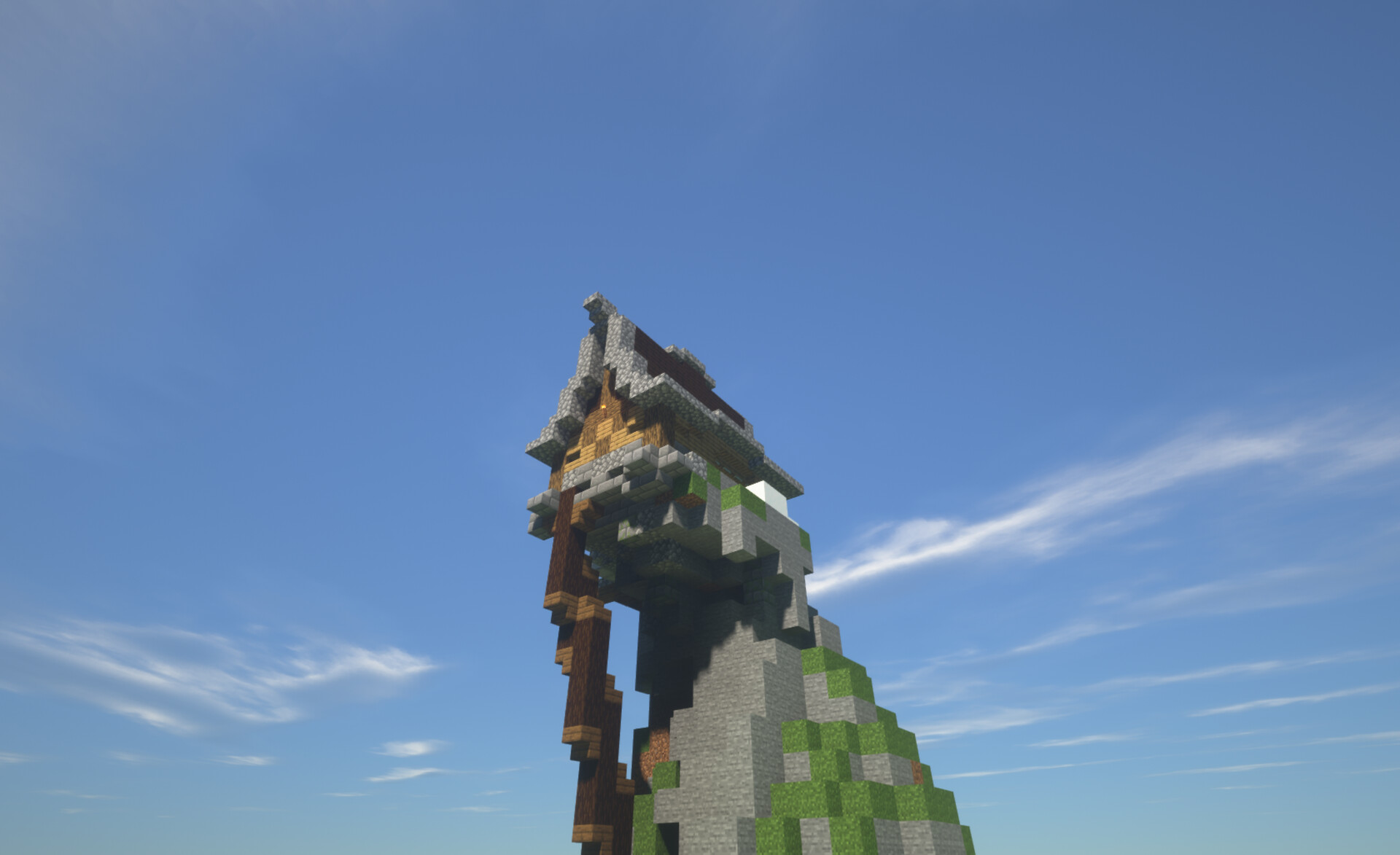 Cliffside Mountain Home Minecraft Map