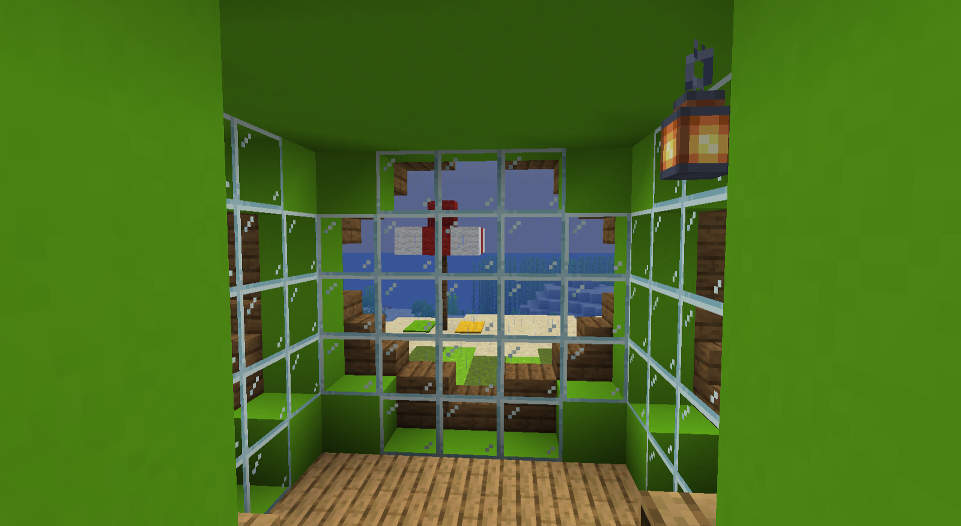 Modern summer getaway house Minecraft Map