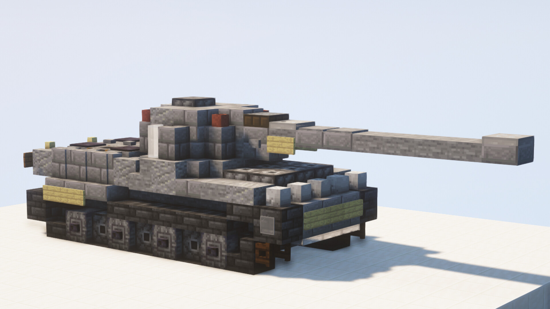 Panzer VII Löwe superheavy tank - 1.5:1 scale Minecraft Map