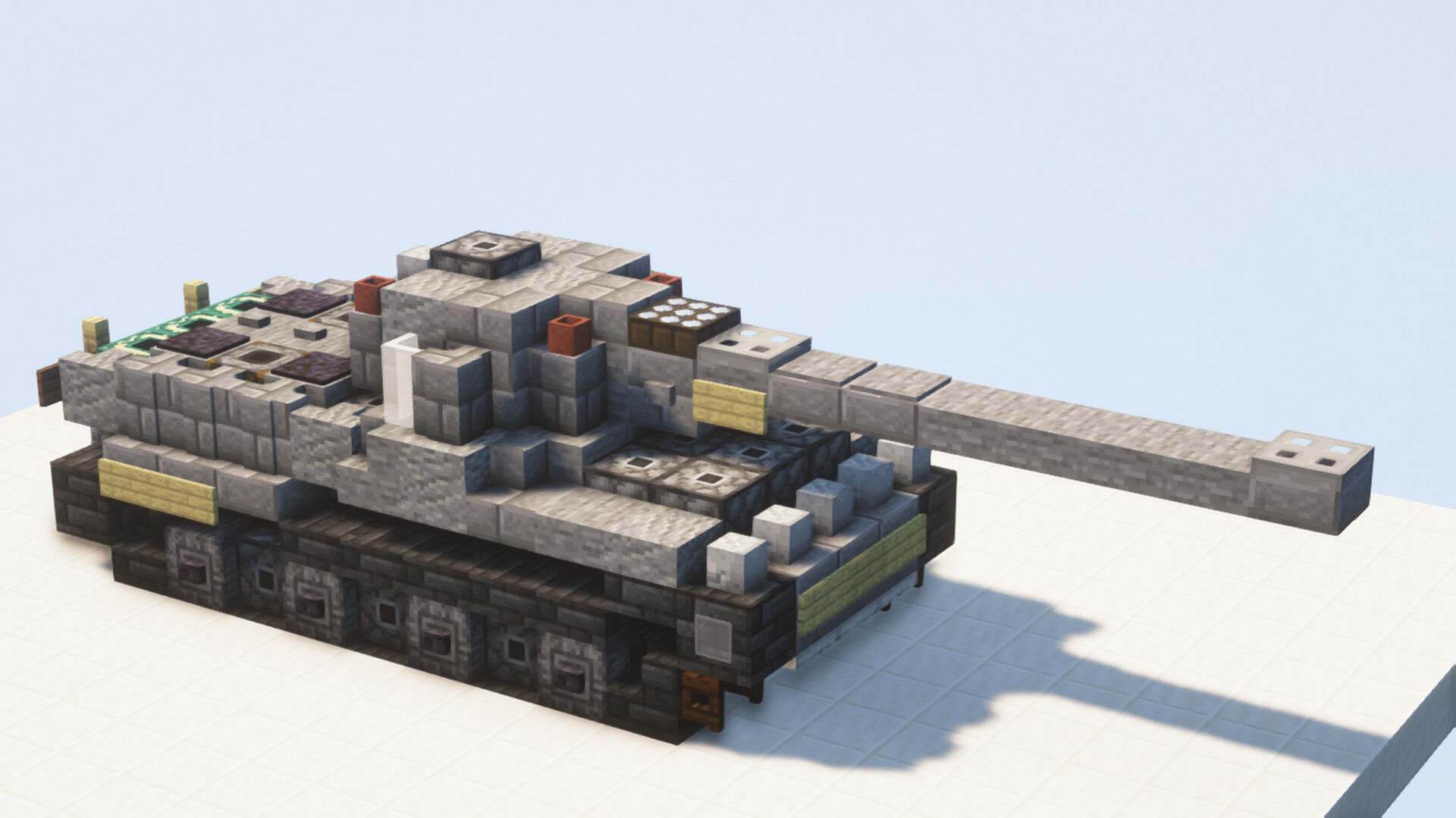 Panzer VII Löwe superheavy tank - 1.5:1 scale Minecraft Map