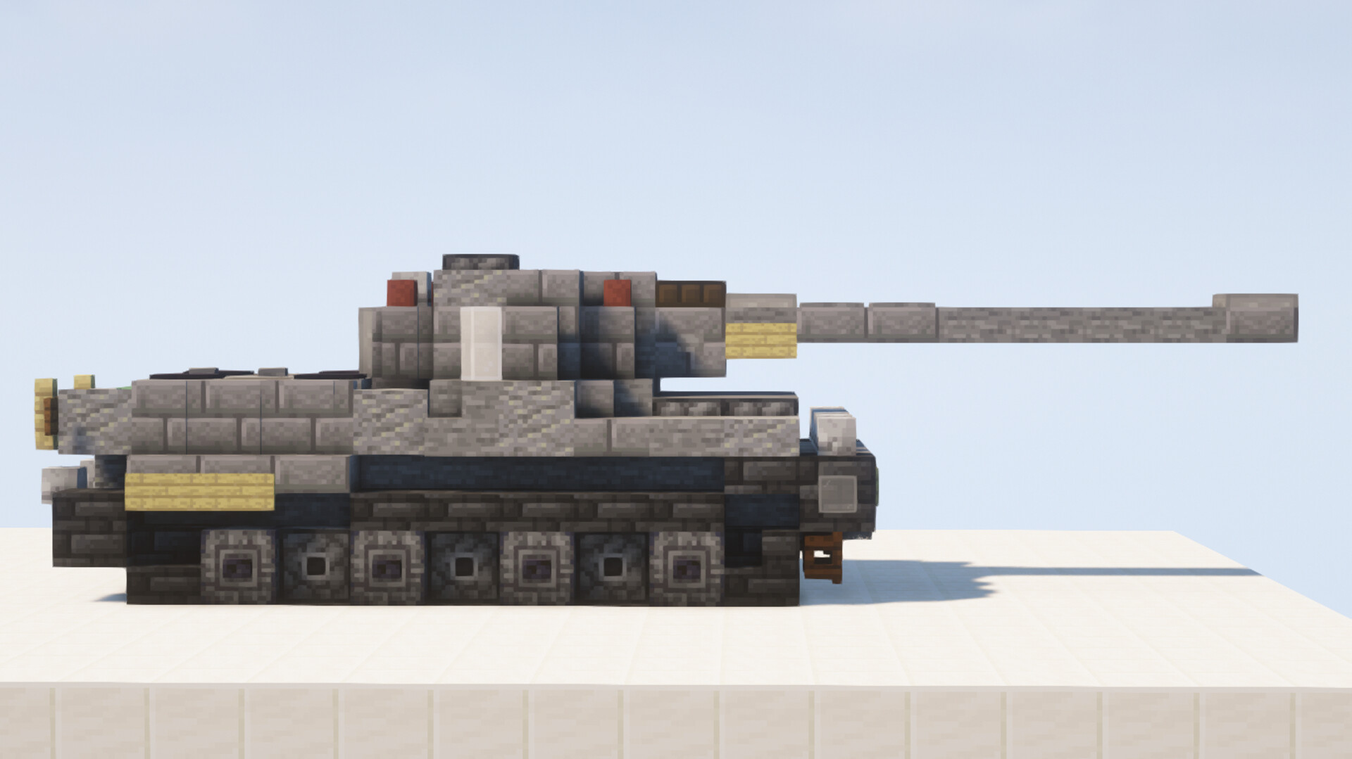 Panzer VII Löwe superheavy tank - 1.5:1 scale Minecraft Map