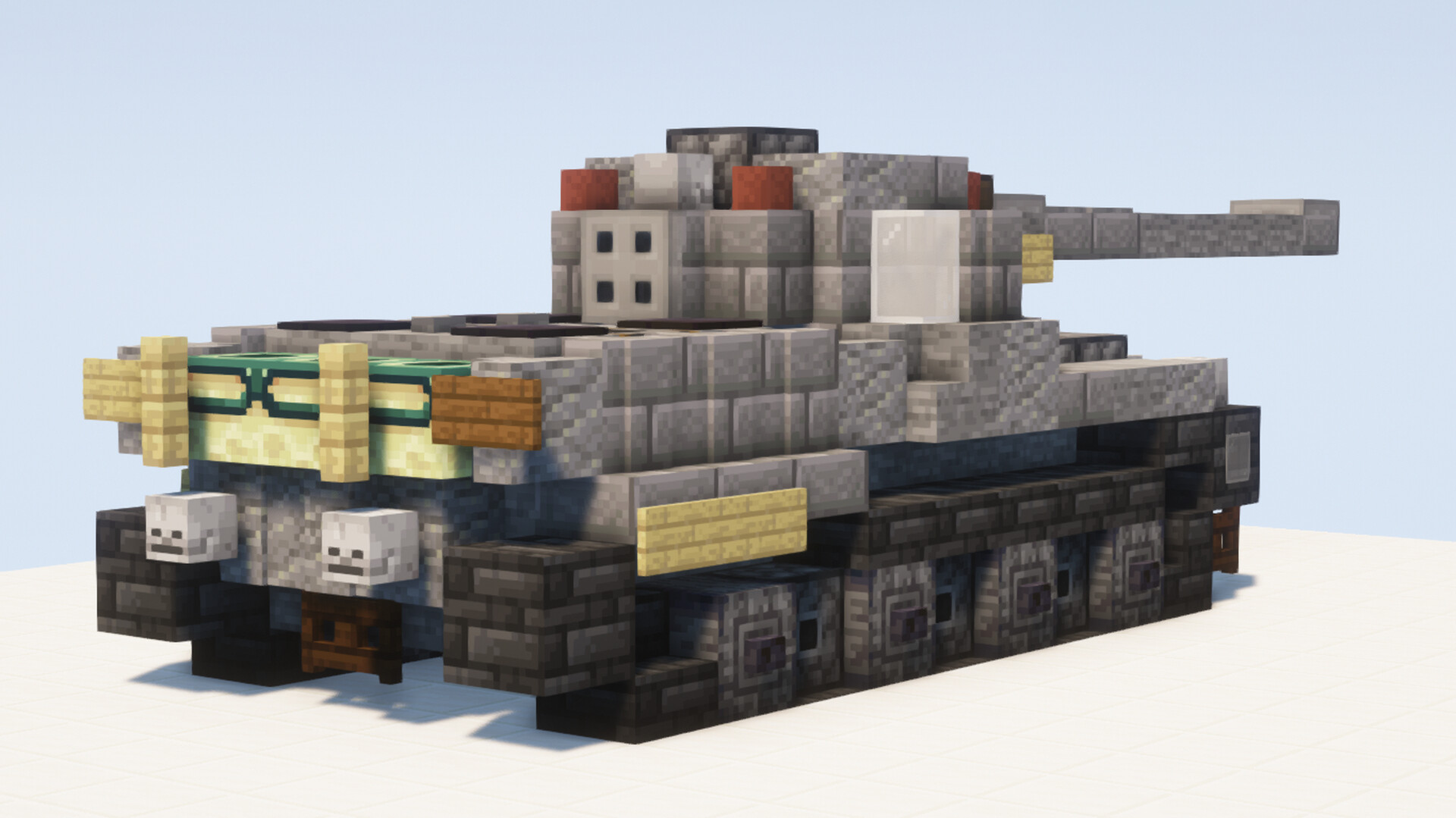 Panzer VII Löwe superheavy tank - 1.5:1 scale Minecraft Map