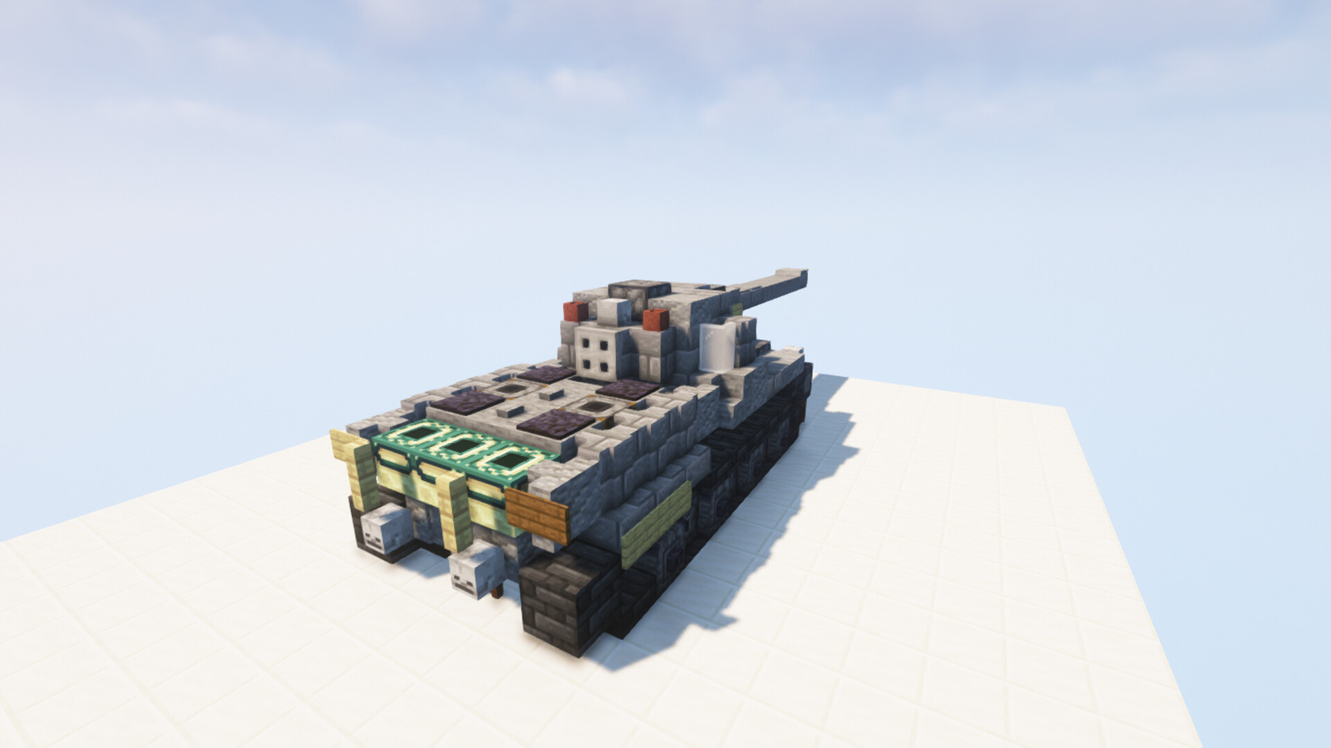 Panzer VII Löwe superheavy tank - 1.5:1 scale Minecraft Map