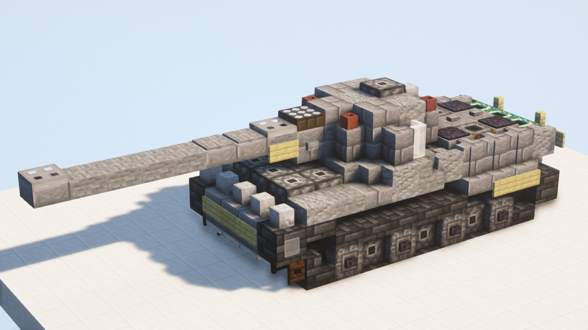 Panzer VII Löwe superheavy tank - 1.5:1 scale Minecraft Map