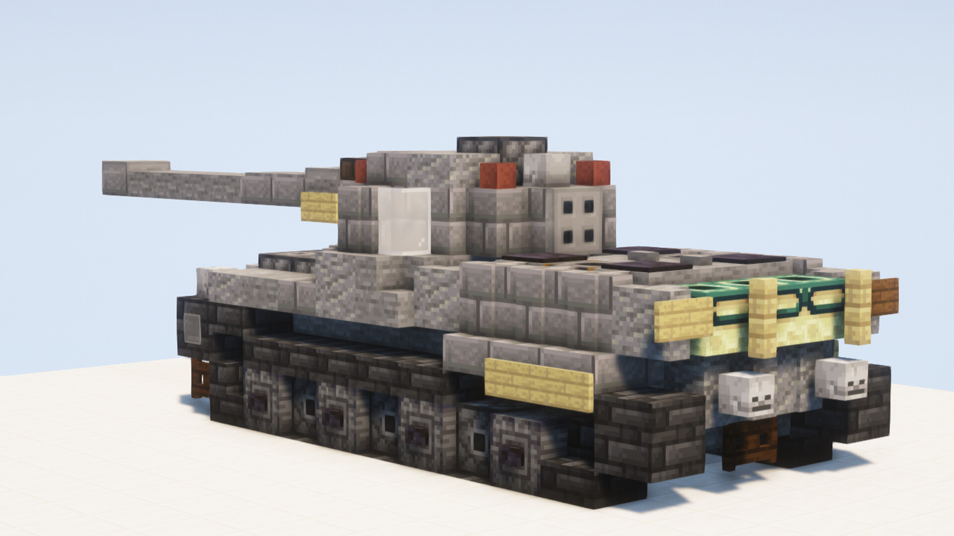 Panzer VII Löwe superheavy tank - 1.5:1 scale Minecraft Map