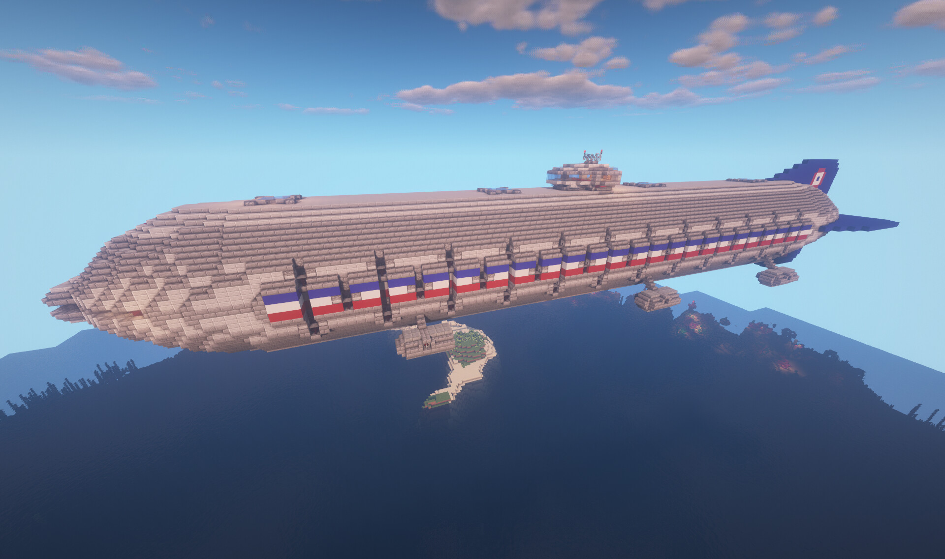 Movecraft Air Battleship - MN Bretagne || Heavy First rate Ship-of-the ...