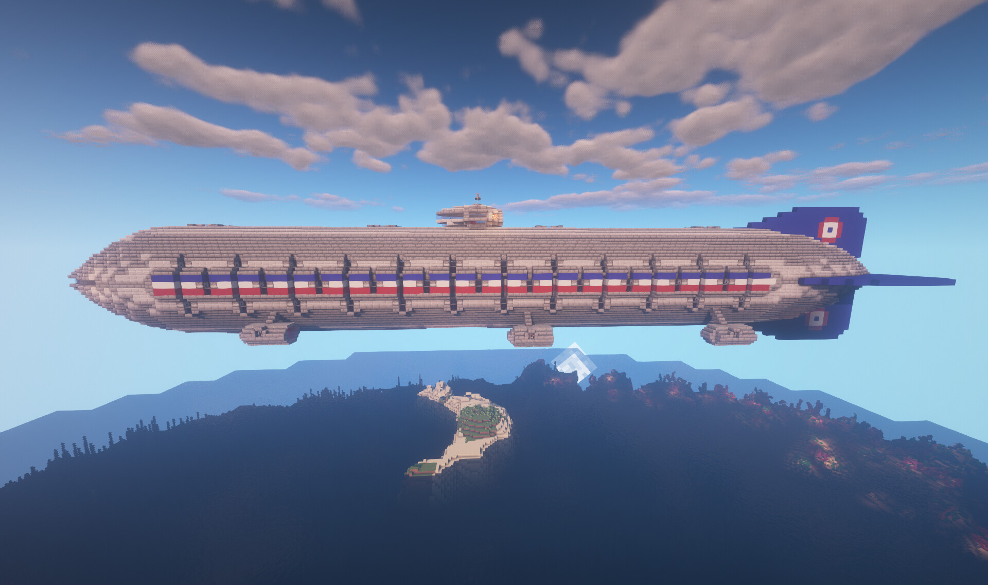 Movecraft Air Battleship - MN Bretagne || Heavy First rate Ship-of-the ...