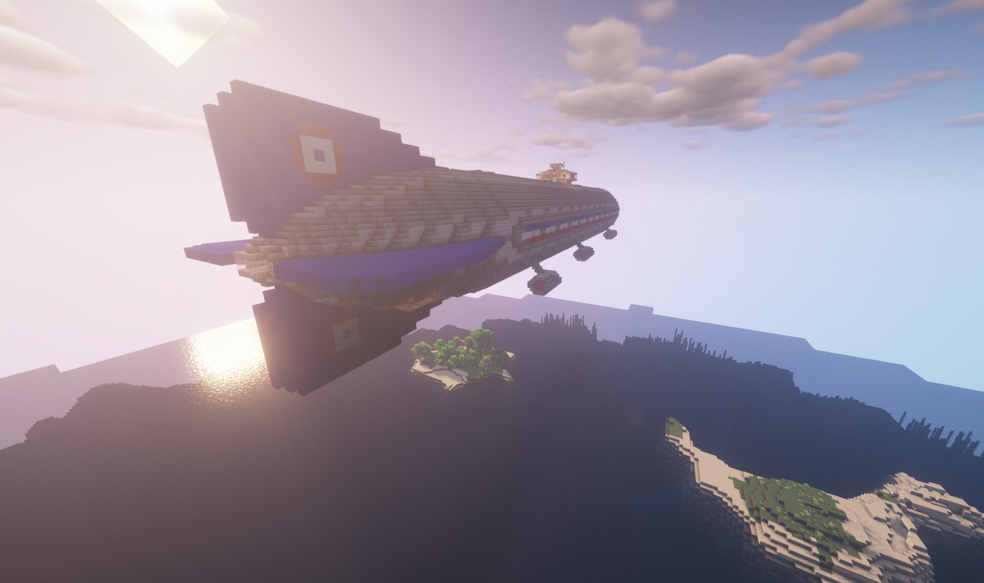 Movecraft Air Battleship - MN Bretagne || Heavy First rate Ship-of-the ...