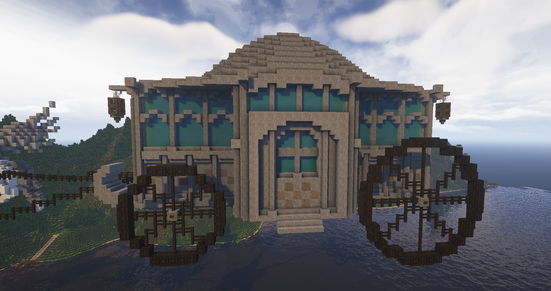 Hogwarts Beauxbatons carriage Minecraft Map