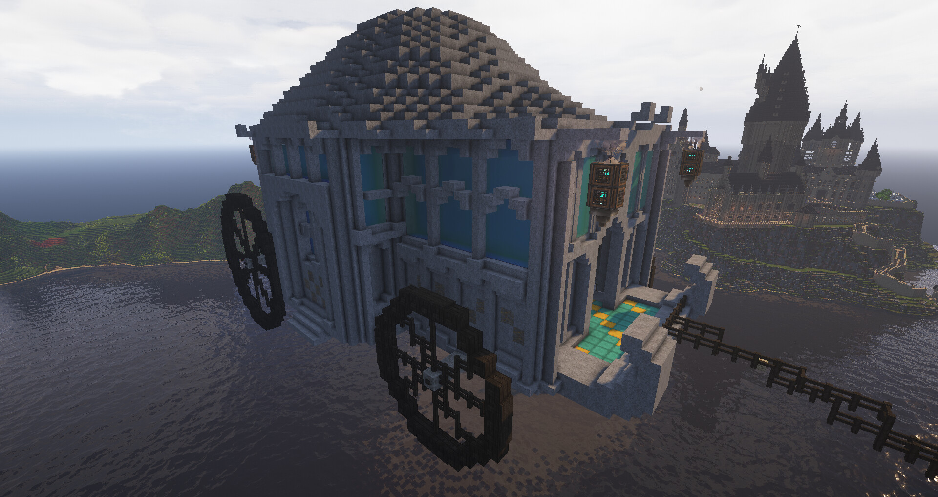 Hogwarts Beauxbatons carriage Minecraft Map
