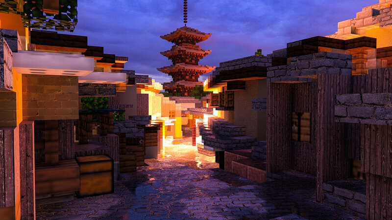 Yasaka-no-to Pagoda (Hōkan-ji Temple 法観寺), Kyoto in Minecraft 1:1 ...