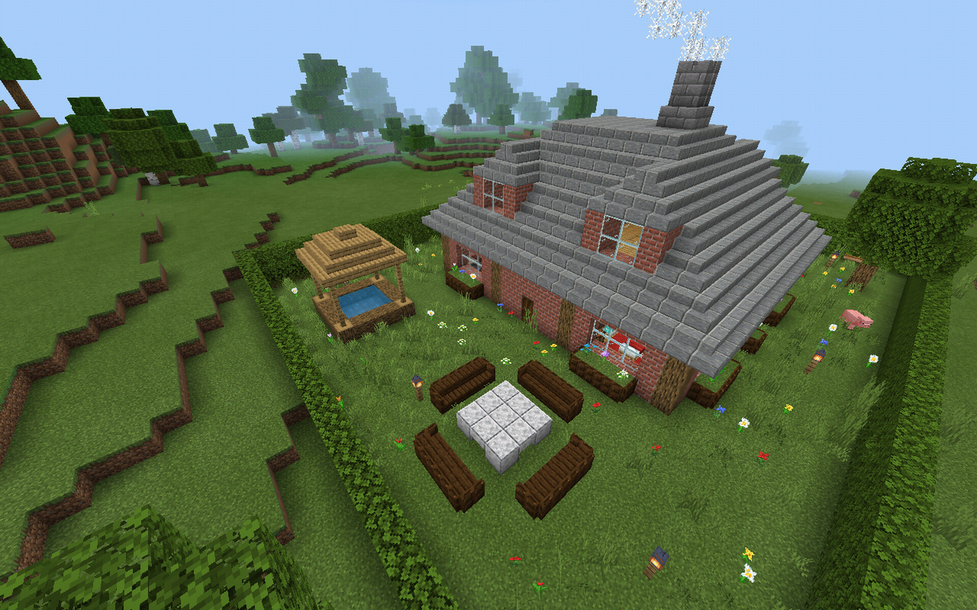 Brick house by darkmazeblox Minecraft Map