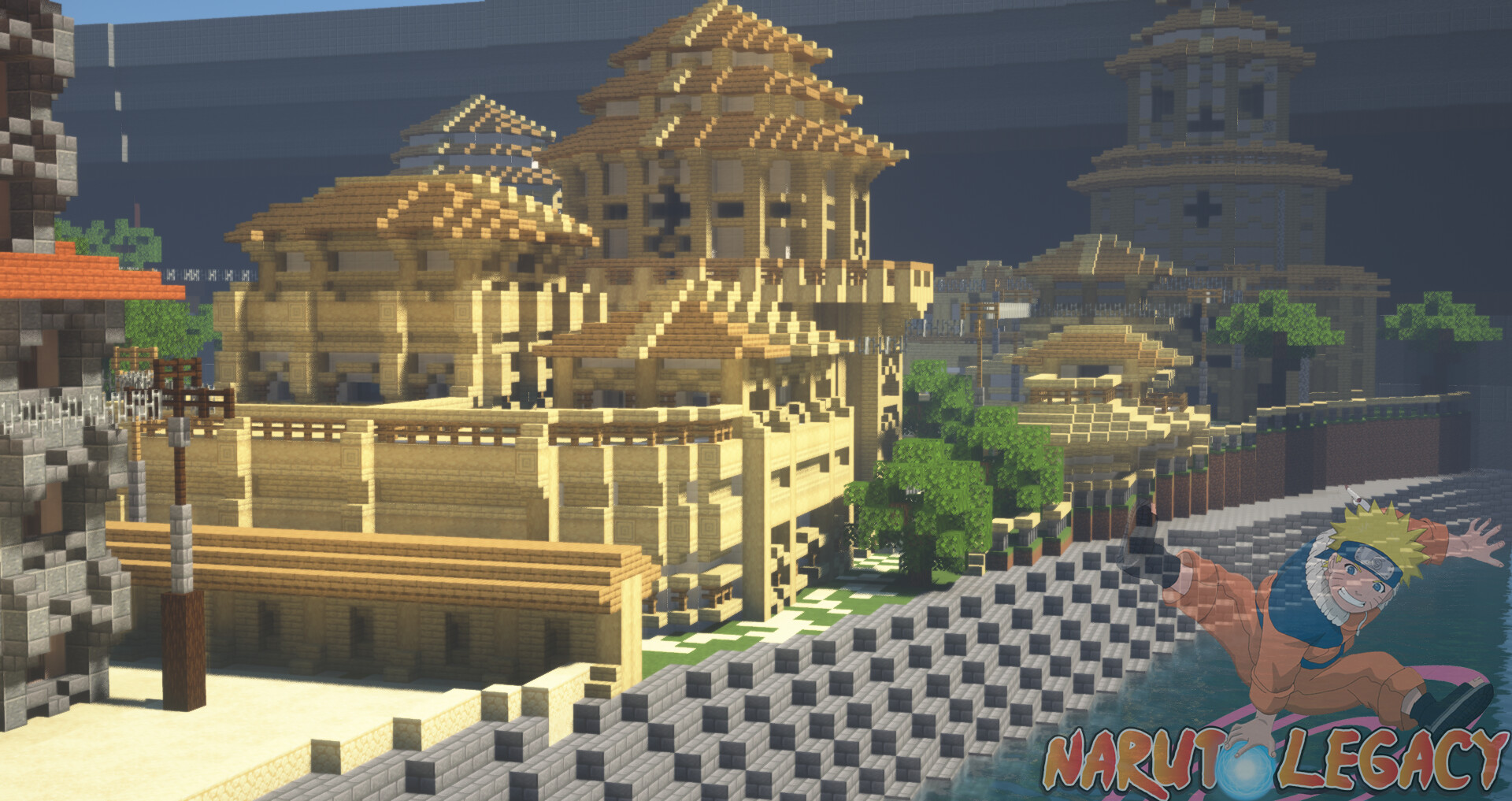♦ Naruto Recreation ♦ [ Konohagakure - Complete Build ] Minecraft Map