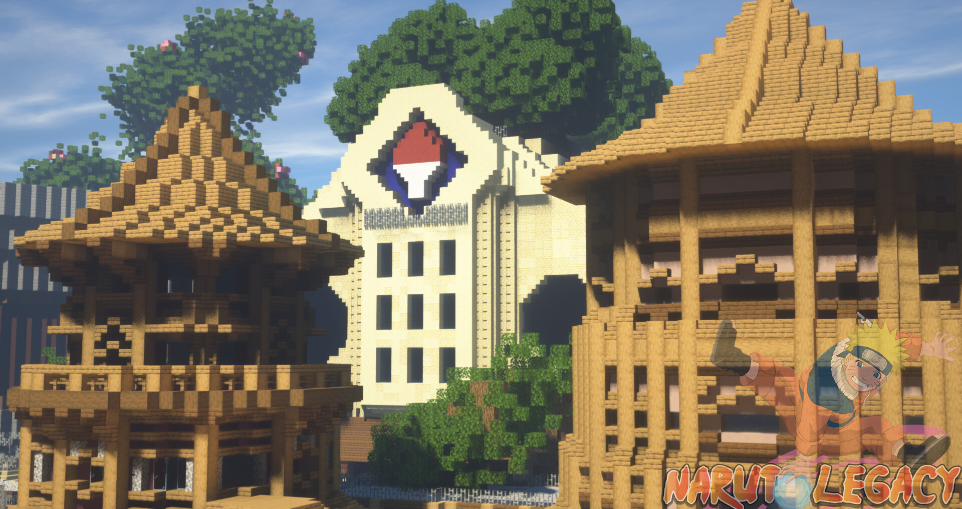 ♦ Naruto Recreation ♦ [ Konohagakure - Complete Build ] Minecraft Map