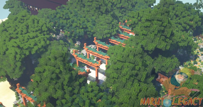♦ Naruto Recreation ♦ [ Konohagakure - Complete Build ] Minecraft Map