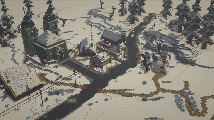 Kamenka | A small russian village. Minecraft Map
