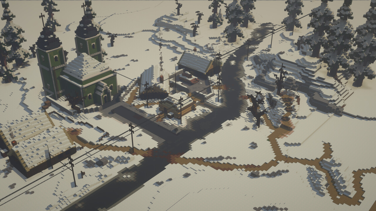 Kamenka | A small russian village. Minecraft Map