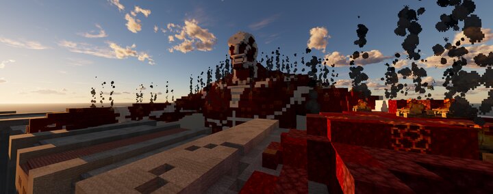 Shiganshina 1:1 Attack on Titan Minecraft Map