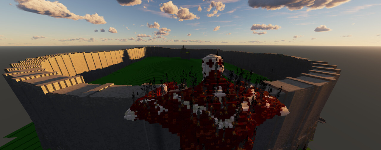 Shiganshina 1:1 Attack on Titan Minecraft Map