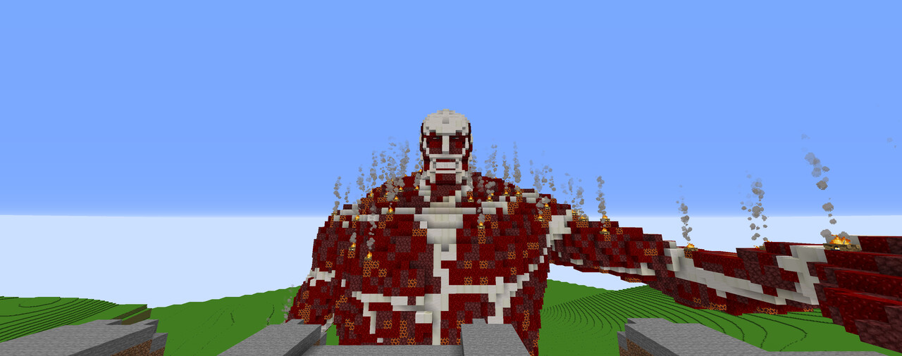 Shiganshina 1:1 Attack on Titan Minecraft Map