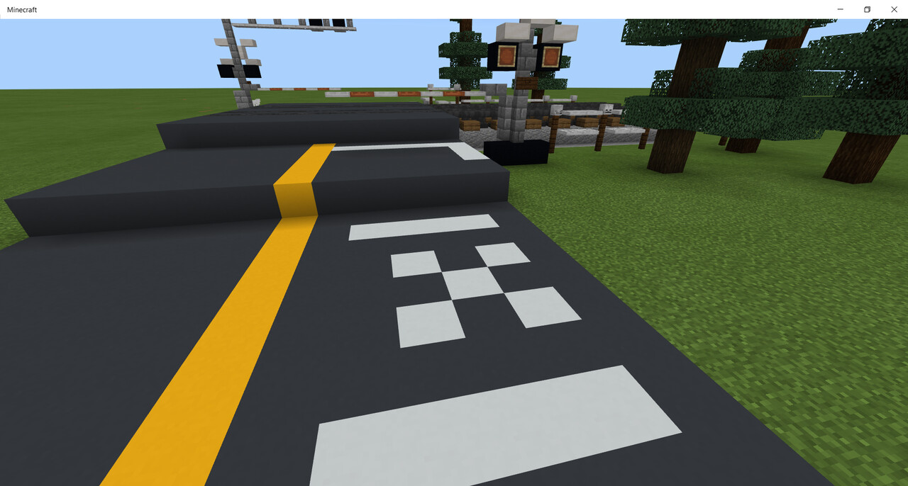 Usa Style Level Crossing (New Model) Original By Famousbear Minecraft Map