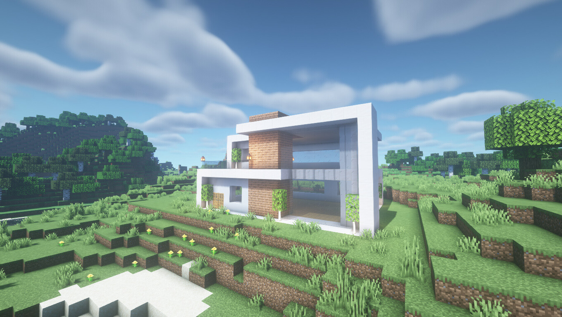 Modern House #5. (For Java & Bedrock) Minecraft Map