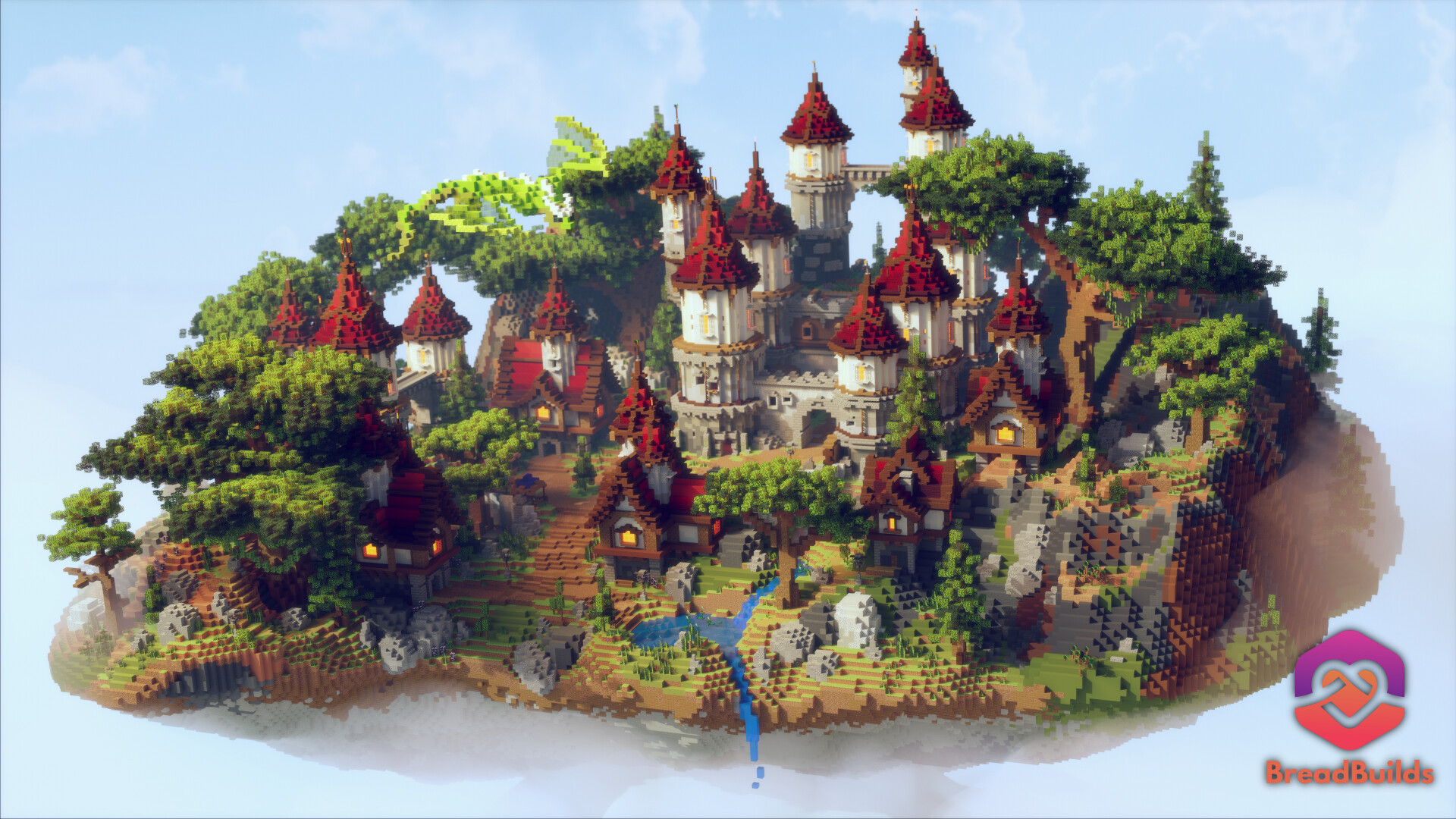 SkyBlock flying lobby Minecraft Map