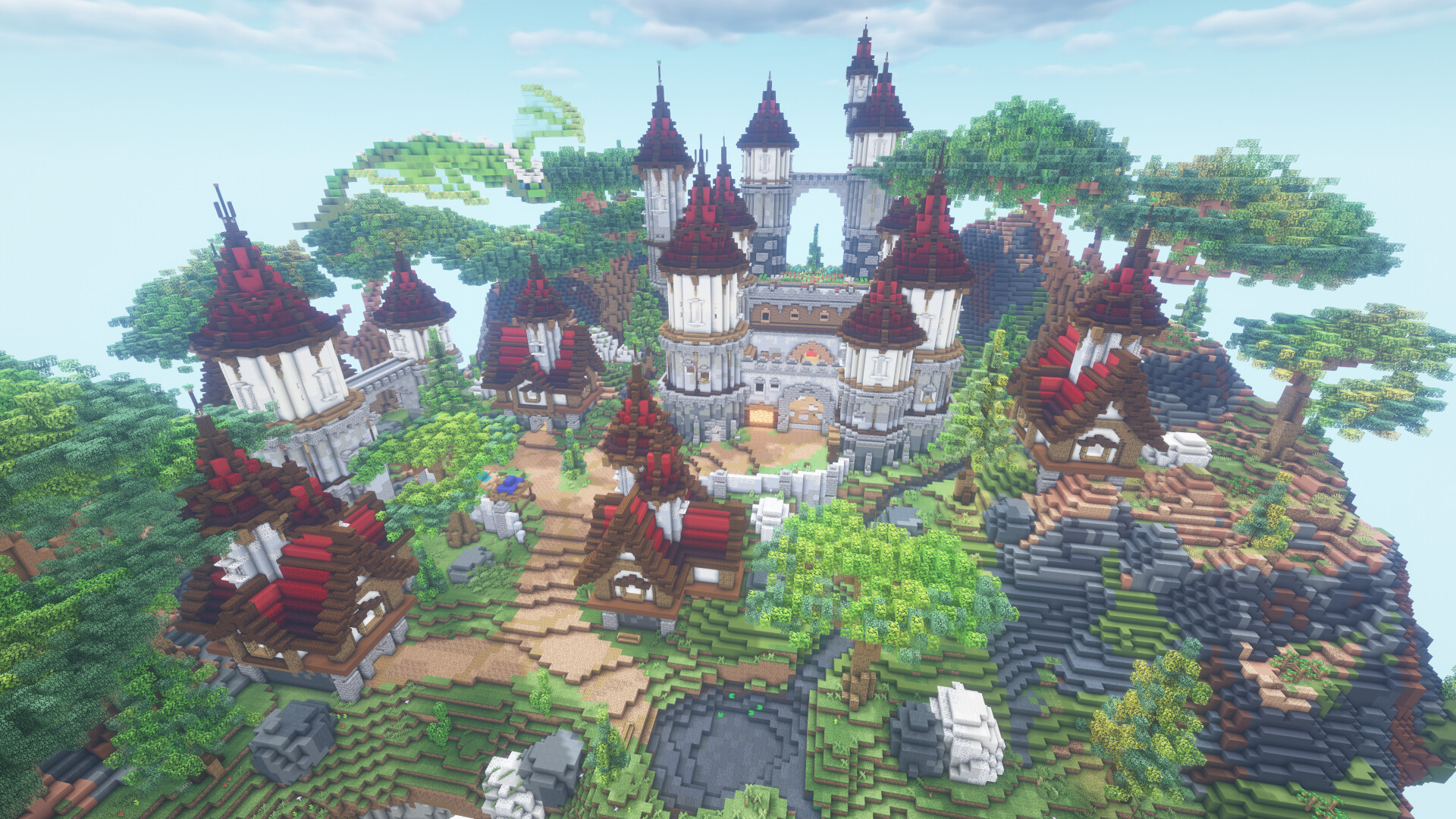 SkyBlock flying lobby Minecraft Map