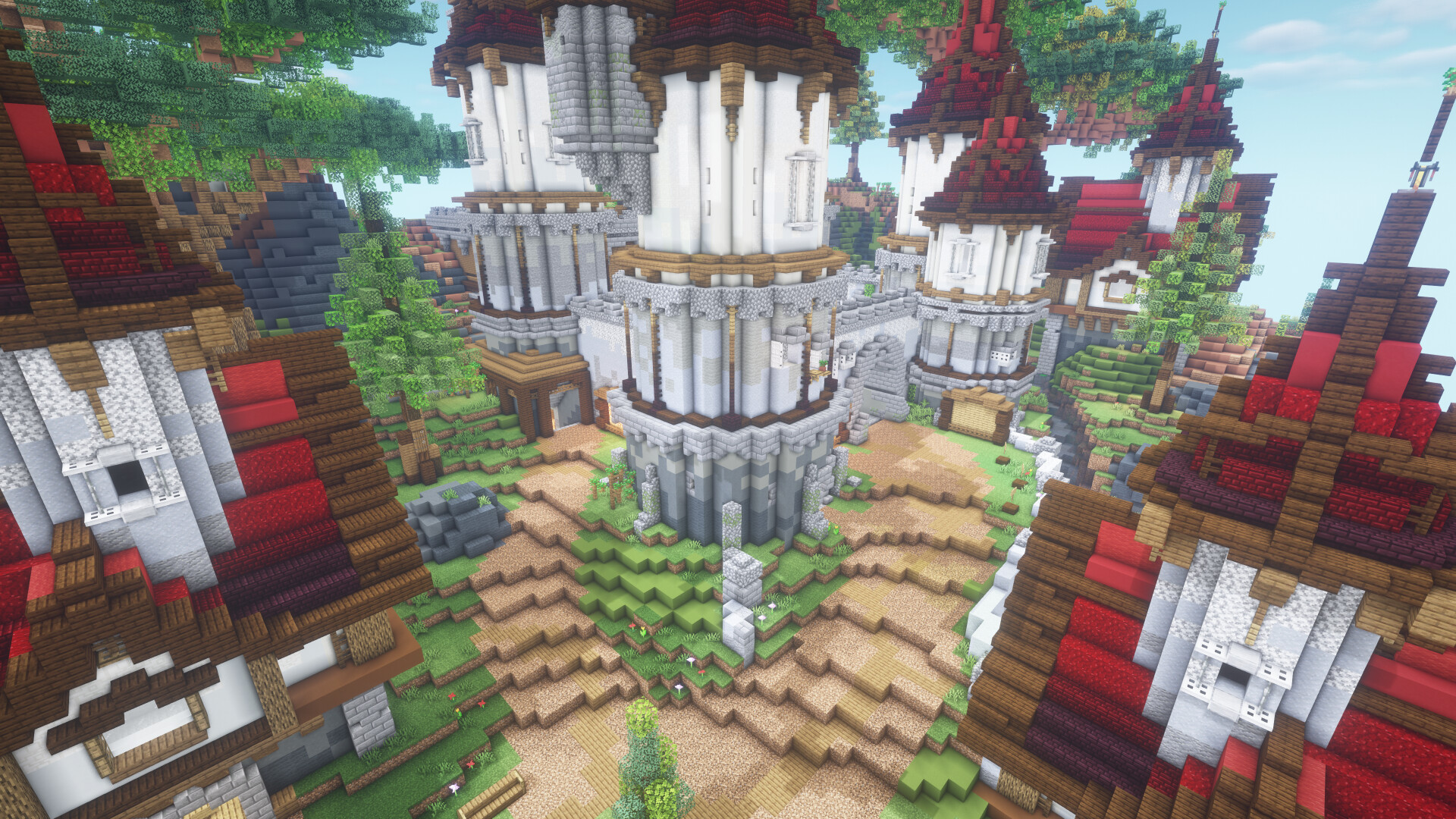 SkyBlock flying lobby Minecraft Map