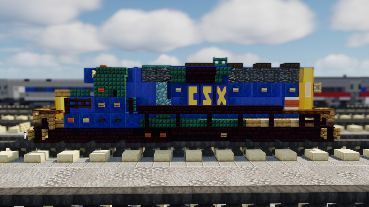 CSX EMD SD40-2 Locomotive 1:1 Minecraft Map