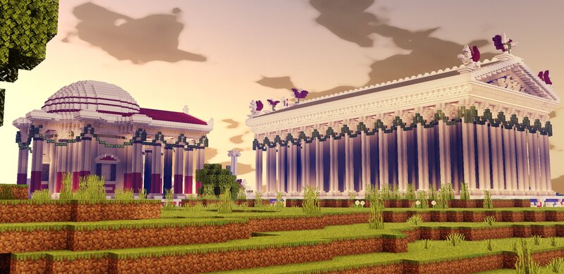 Roman Temples of Jupiter and Juno (Bedrock Edition) Minecraft Map