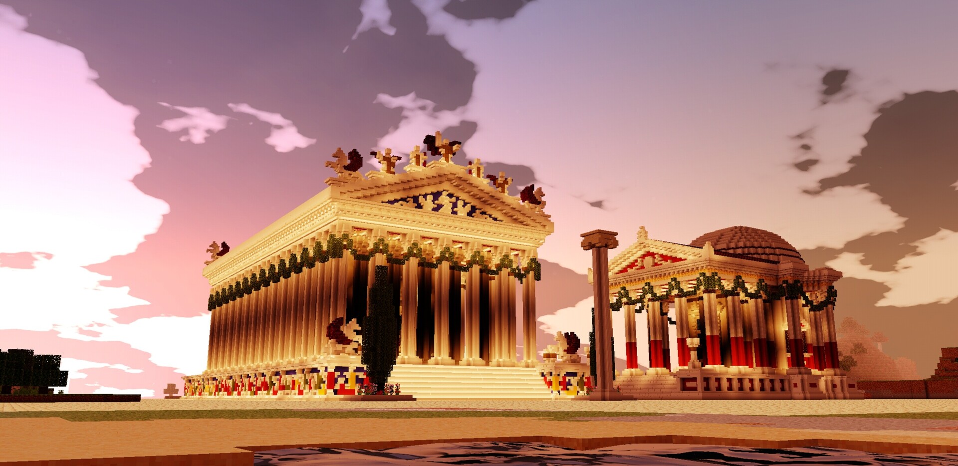 Roman Temples of Jupiter and Juno (Bedrock Edition) Minecraft Map