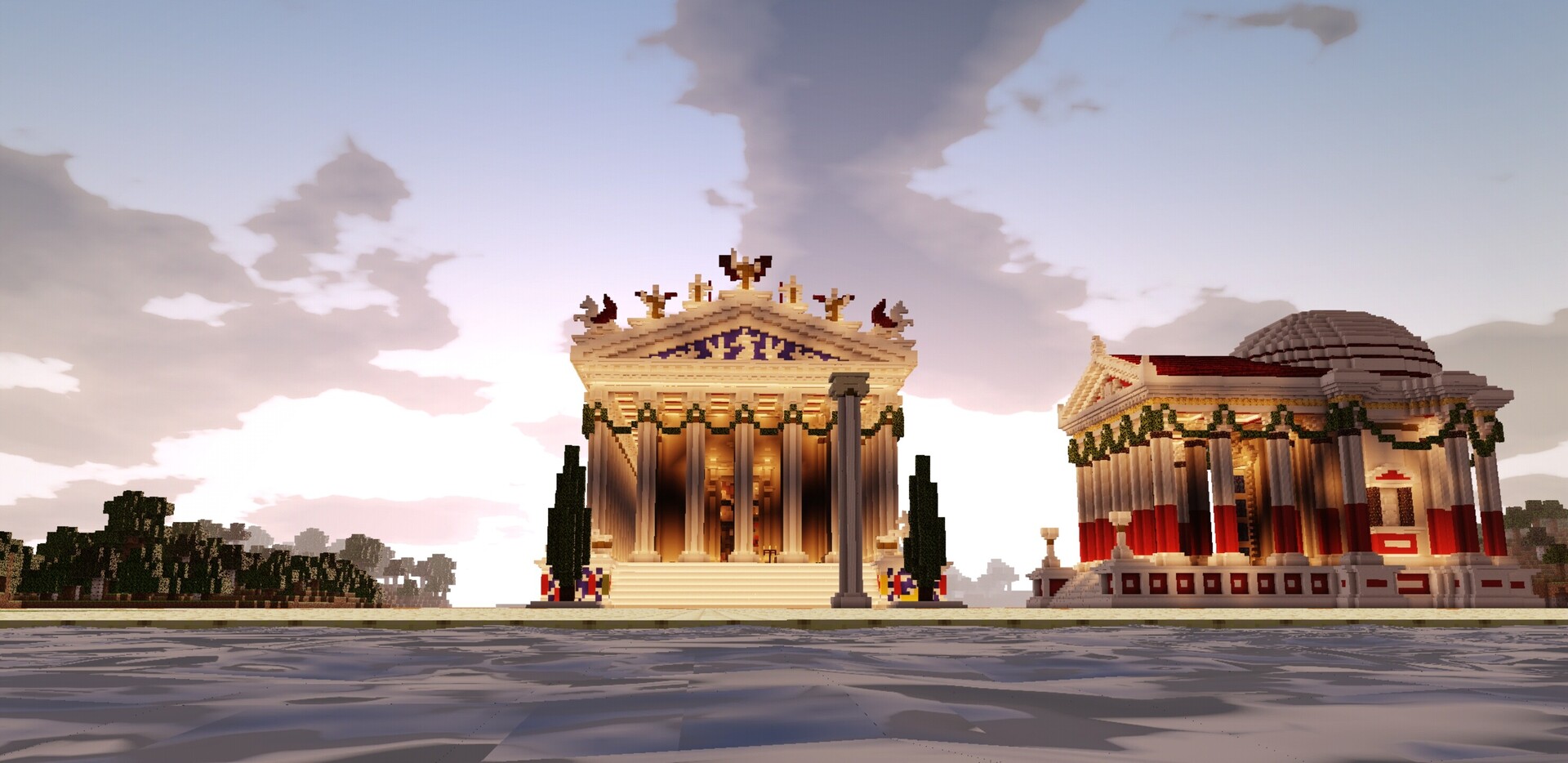 Roman Temples of Jupiter and Juno (Bedrock Edition) Minecraft Map