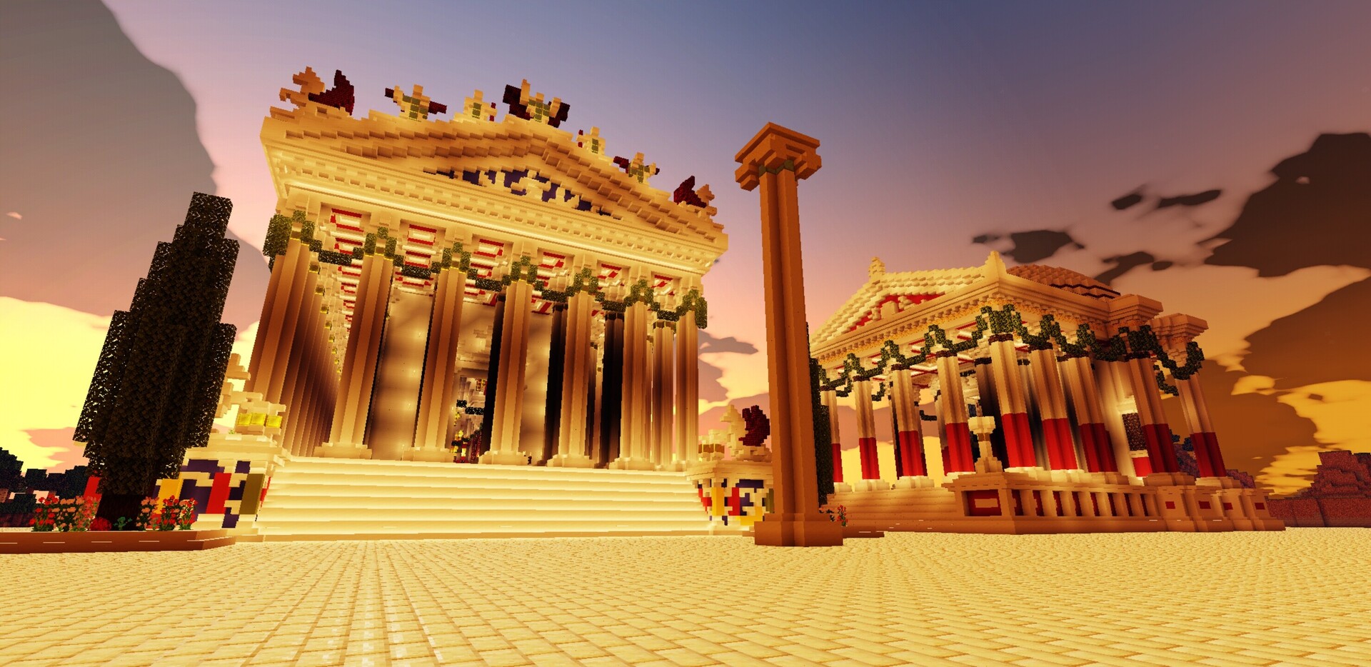 Roman Temples of Jupiter and Juno (Bedrock Edition) Minecraft Map