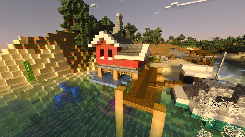 Starter Base: Fishing House Minecraft Map