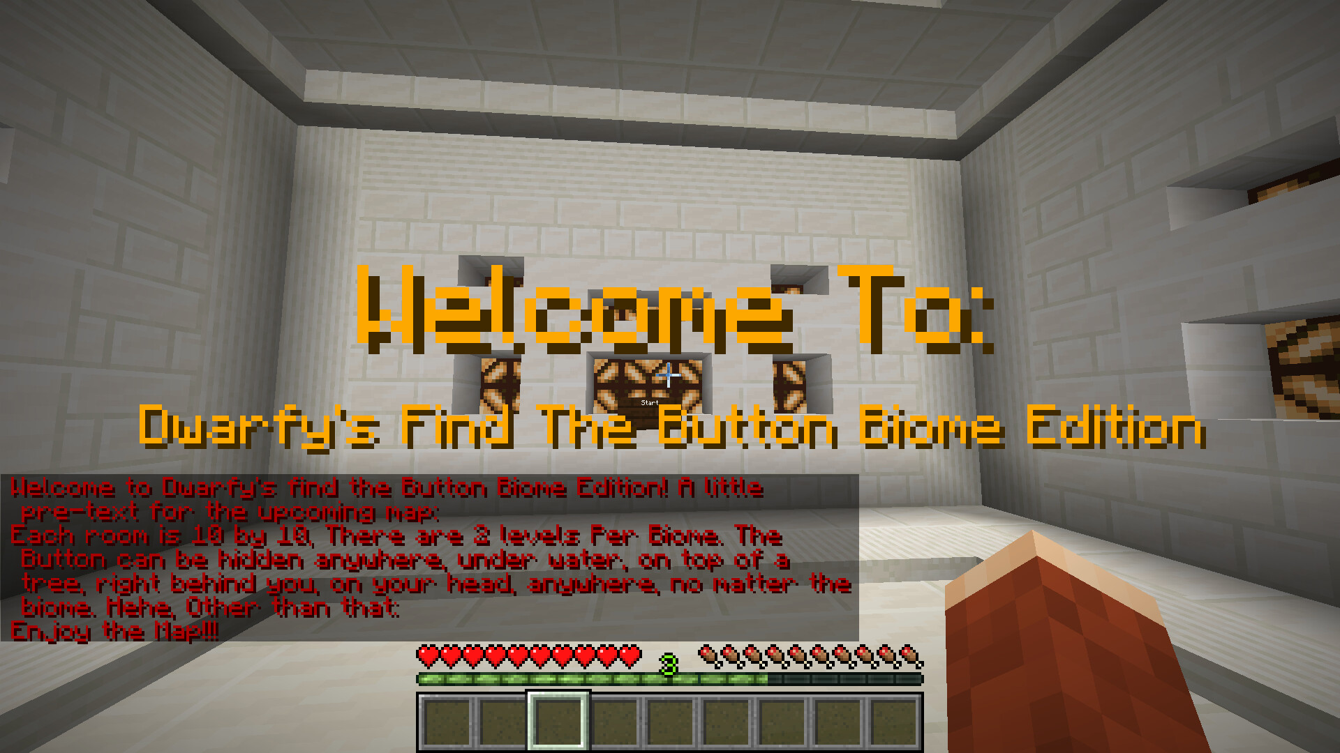 Dwarfy's Find The Button: Biome Edition Minecraft Map