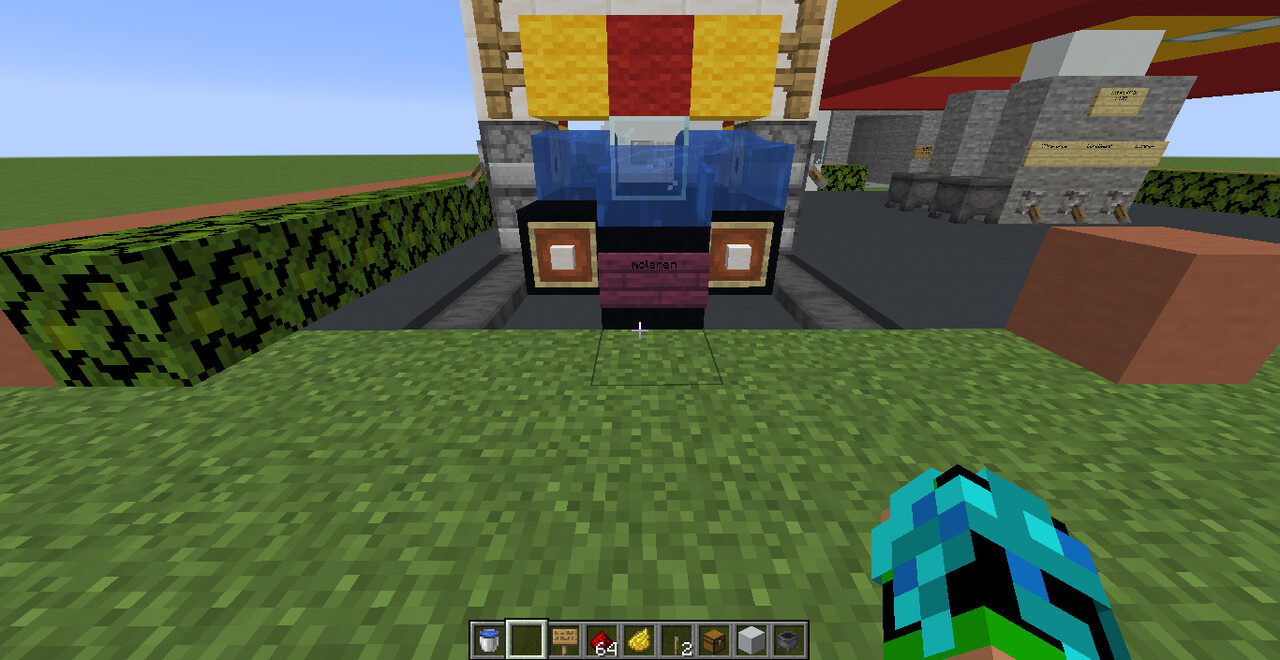 Shell Gas Station with Car Wash (working on progress) Minecraft Map