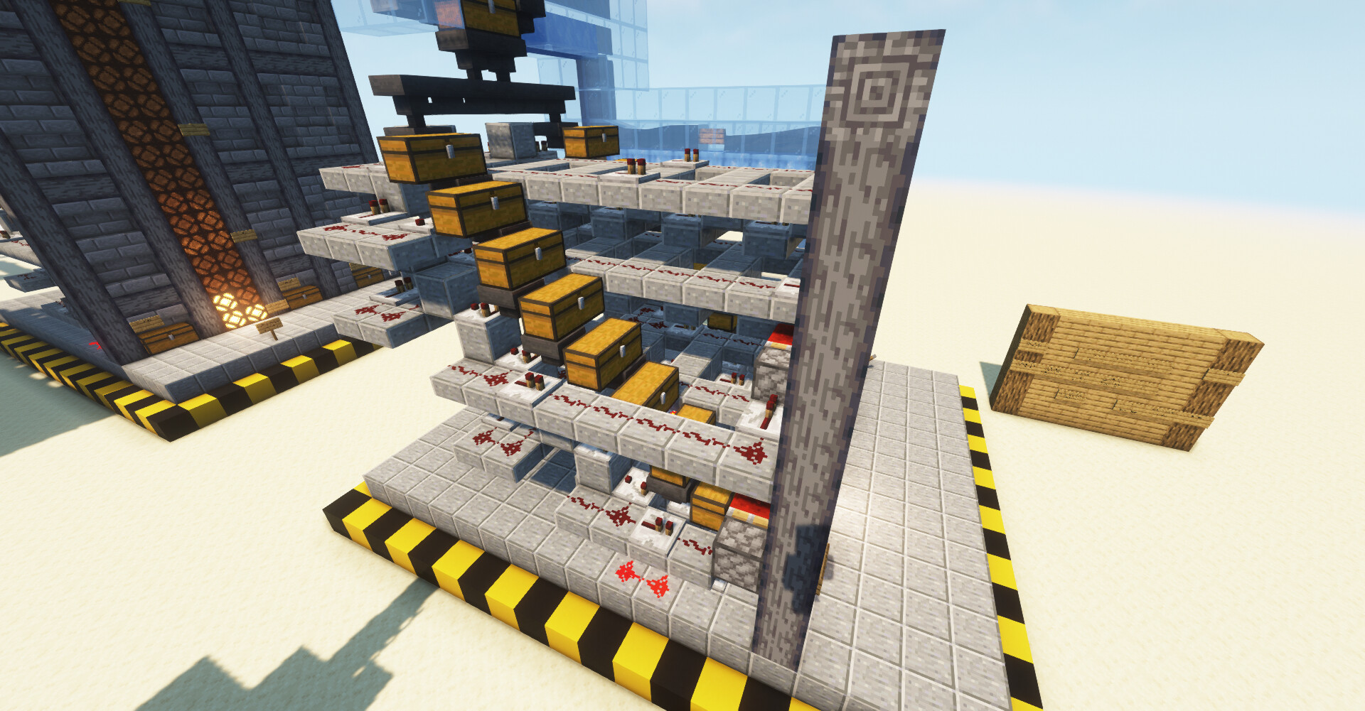 Chest Indicator Designs + Simple Sorting System (1.17.1) Minecraft Map