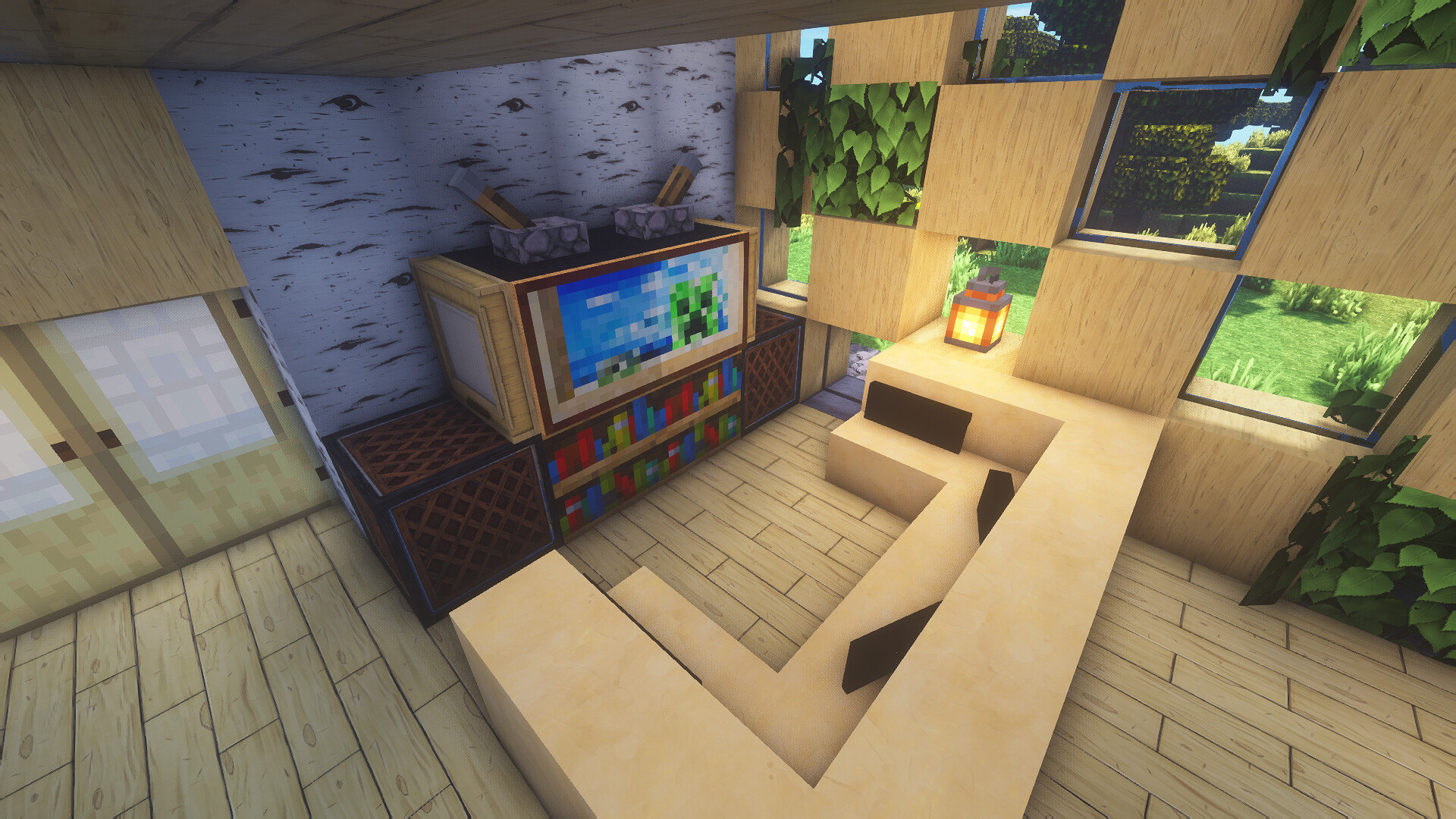 Birch Survival House Minecraft Map