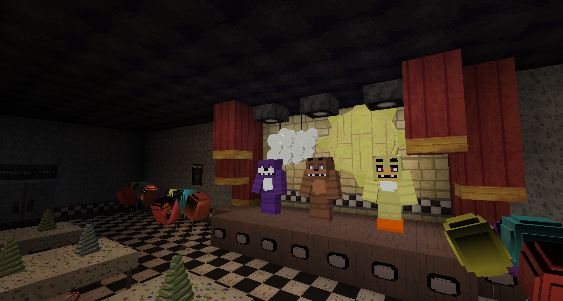 Fnaf 1 map Minecraft Map