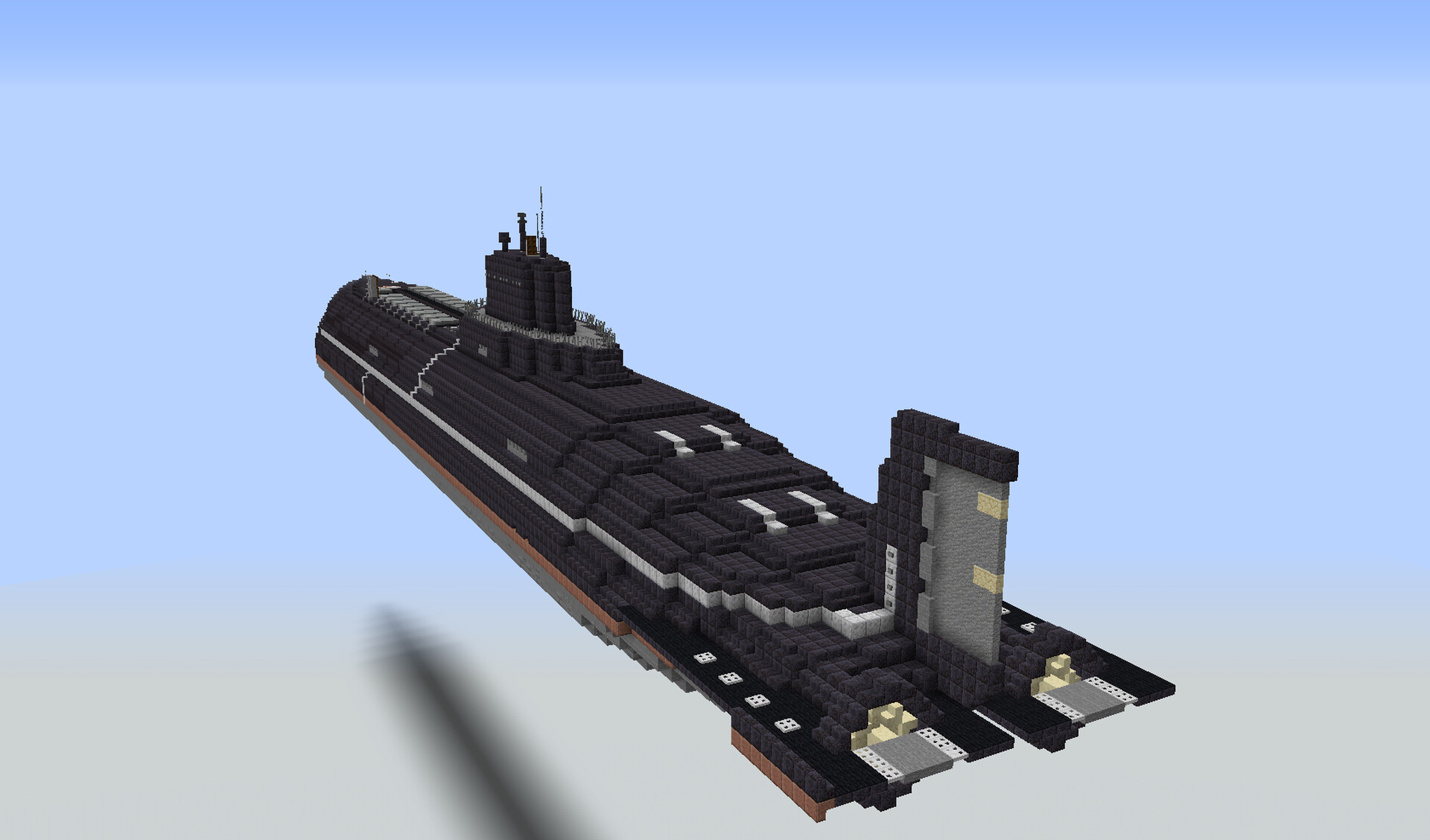 Project 941 Akula - Typhoon nuclear submarine (1:1) Minecraft Map